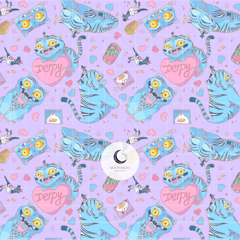 Kpop Demon Hunters Seamless Pattern Bundle: Derpy, Rumi, Mira, and Zoey ...