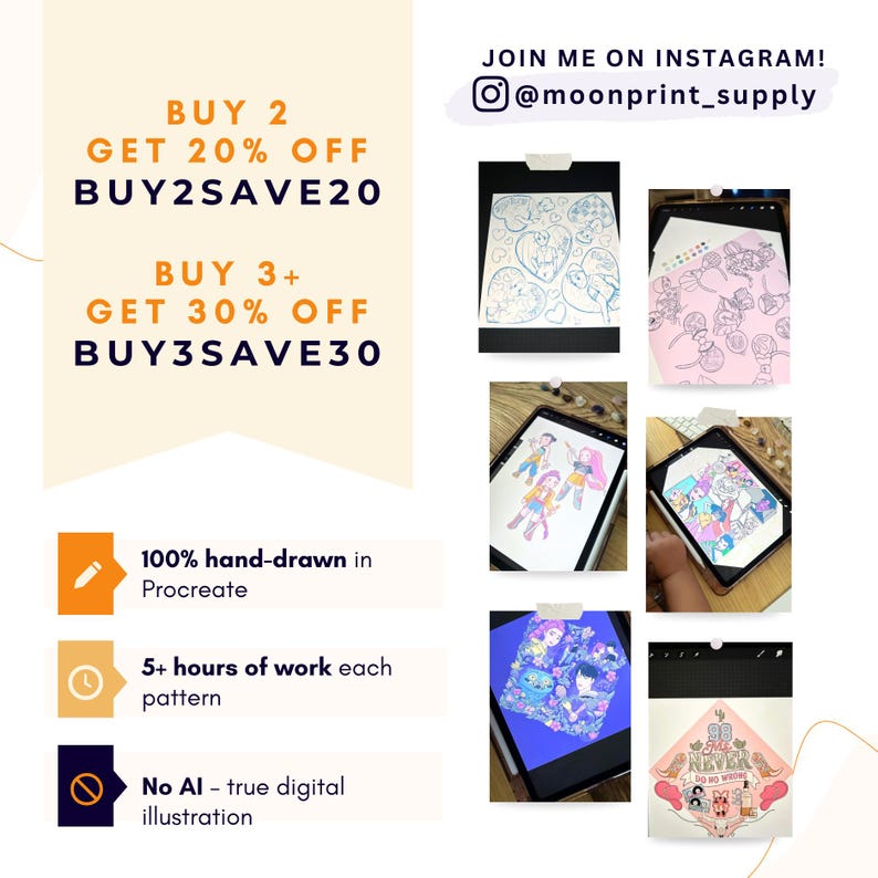 Kpop Demon Hunters Comic Seamless Pattern (digital Download) - Etsy