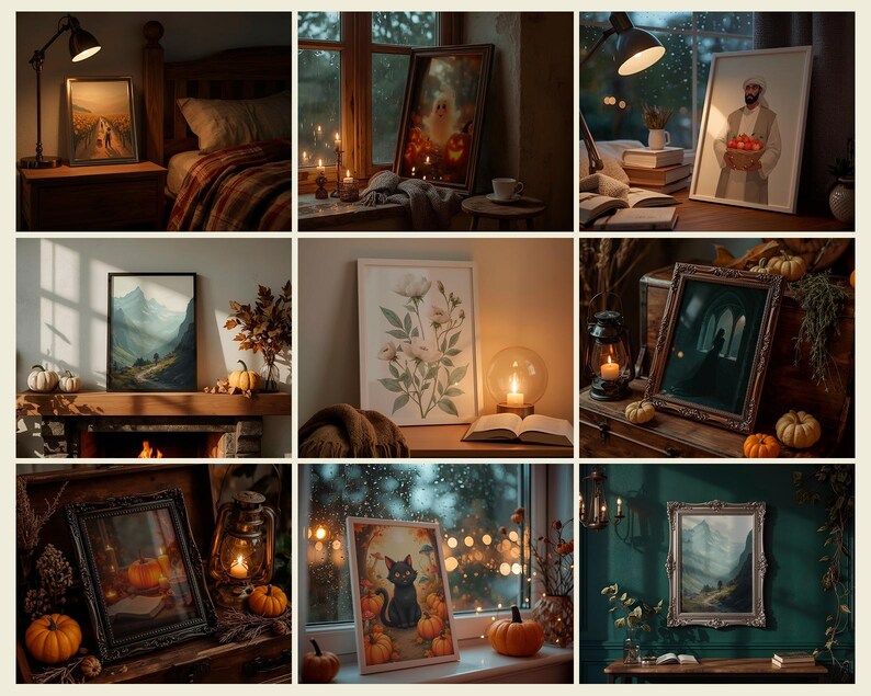 20 Halloween Frame Mockups Autumn and Halloween Theme in PSD Format ...