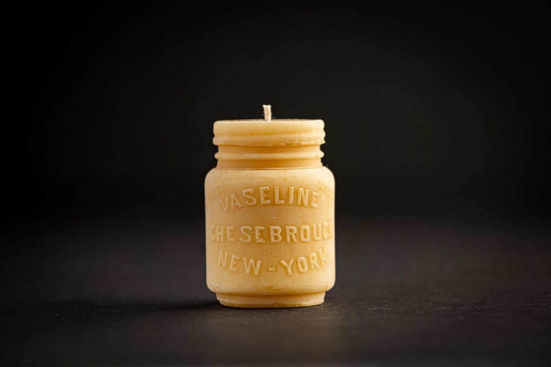 Beeswax Candle - -new Style- Md. Vaseline Jar - by Pollen Arts - Etsy