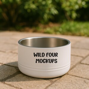 White 18 Oz Polar Camel Pet Bowl Mockup (JPG: 5000 X 5000px) - Etsy