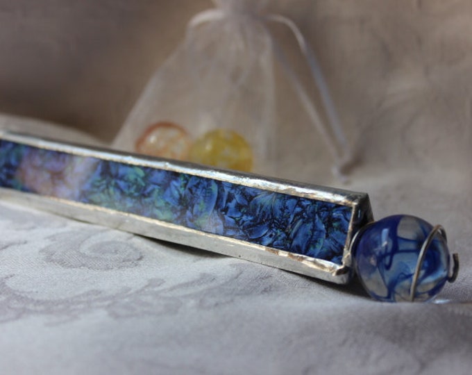 Vintage Stained Leaded Glass Kaleidoscope With 2 Color Wheels ...