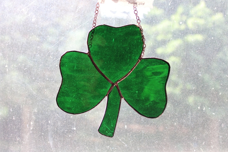 Stained Glass Shamrock - Etsy