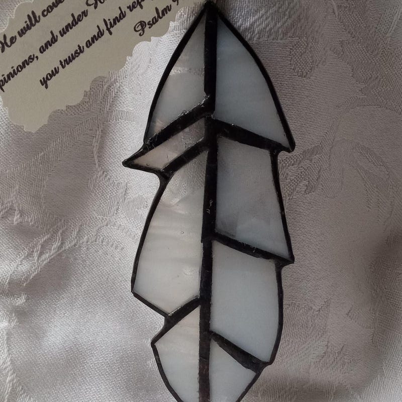Glass Angel Feather - Etsy