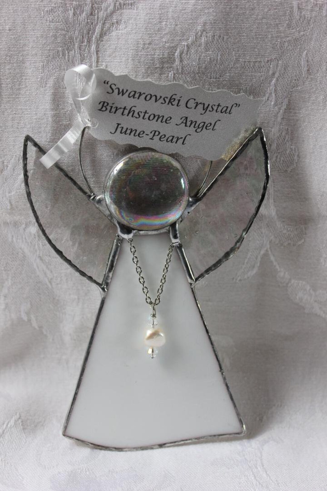 June Crystal Stained Glass Angel - Etsy