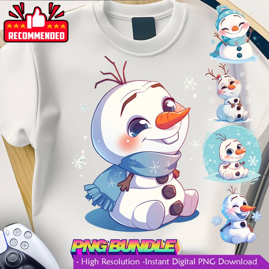 Olaf PNG Clipart Bundle: Frozen Snowman Graphics (digital Download) - Etsy