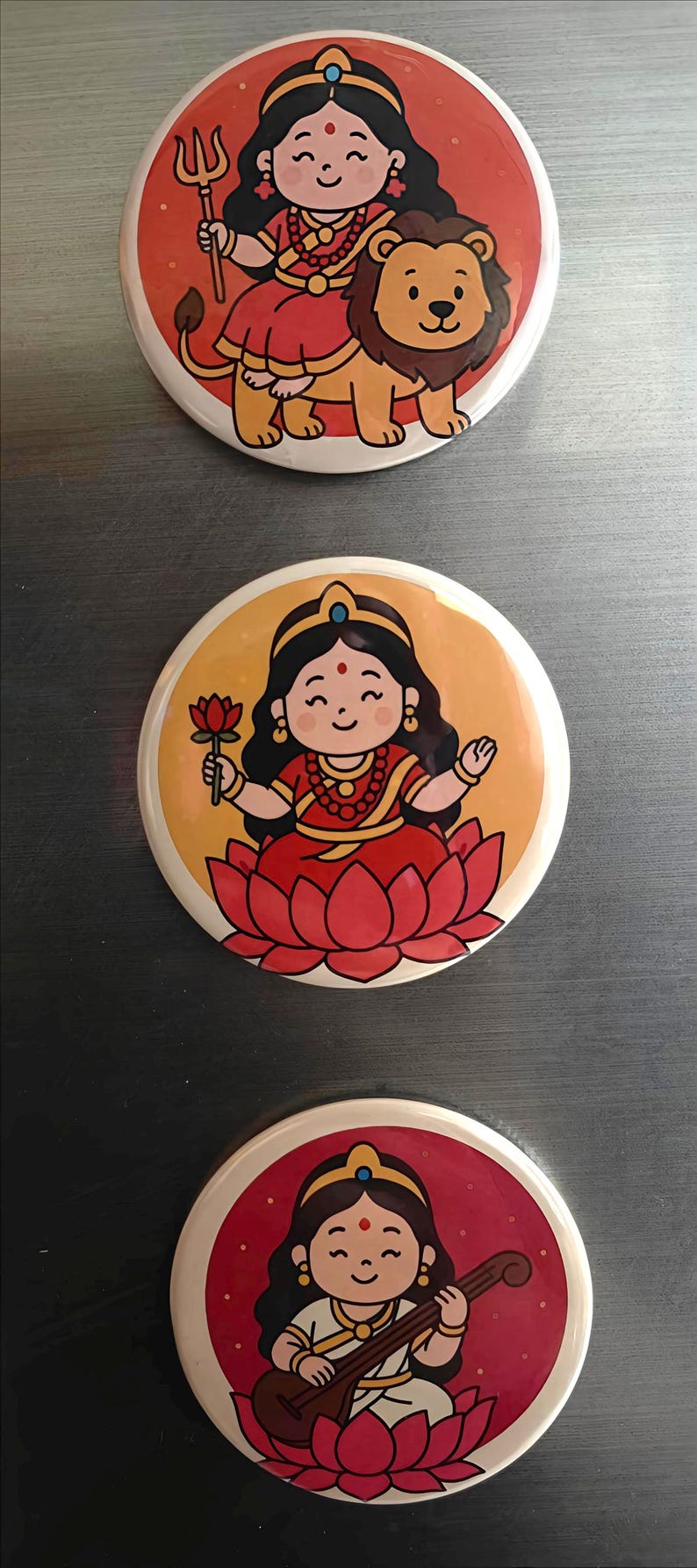 Cute and Adorable Baby Goddess Lakshmi Fridge Magnet – Traditional ...