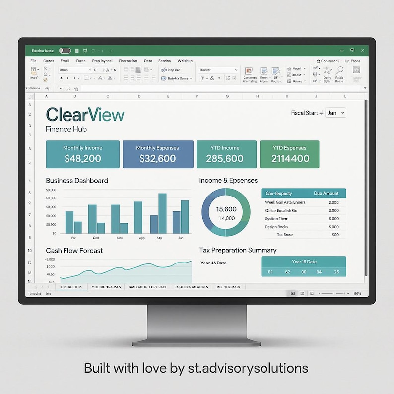 Clear View Finance Hub - Etsy
