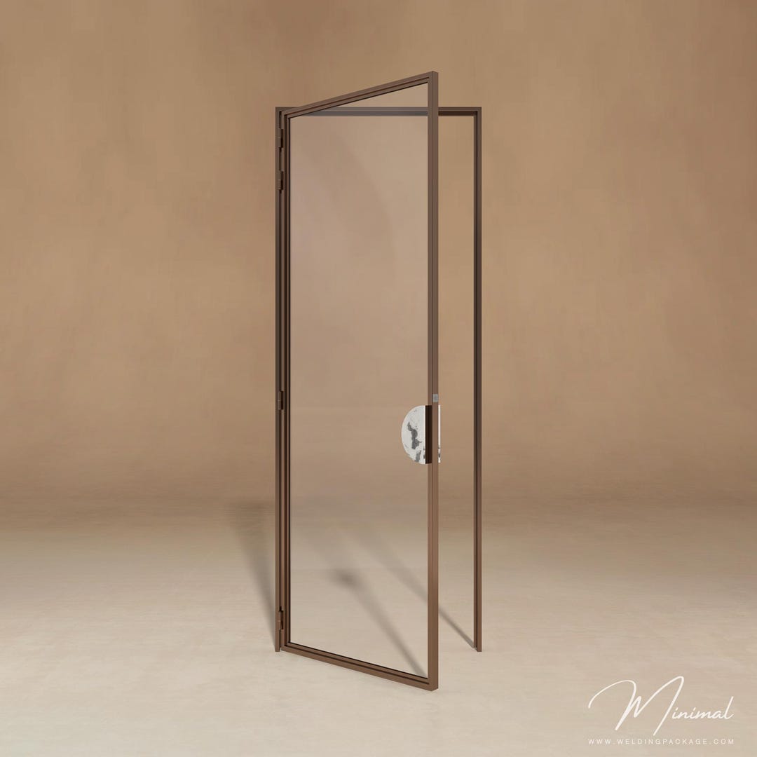 Steel Hinged Door - Model SH.01.5 - Welding Package - Glass Surfaces 1 ...