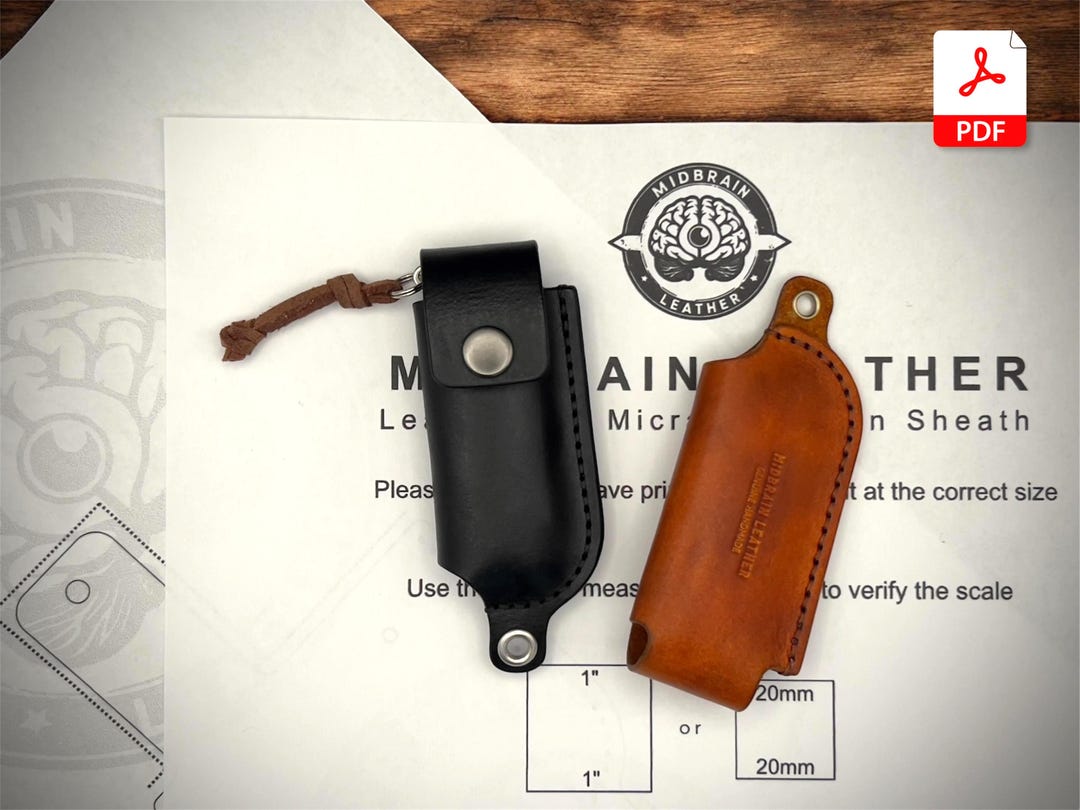 DIY Leather Tool Pouch PDF Pattern- Multifunctional Keychain Accessory ...