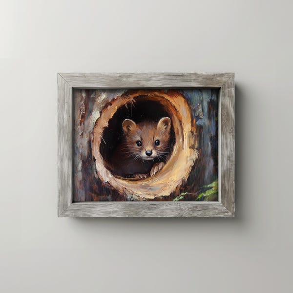 Pine Marten Painting - Etsy