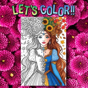 50 Unique Dresses Coloring Book - Etsy