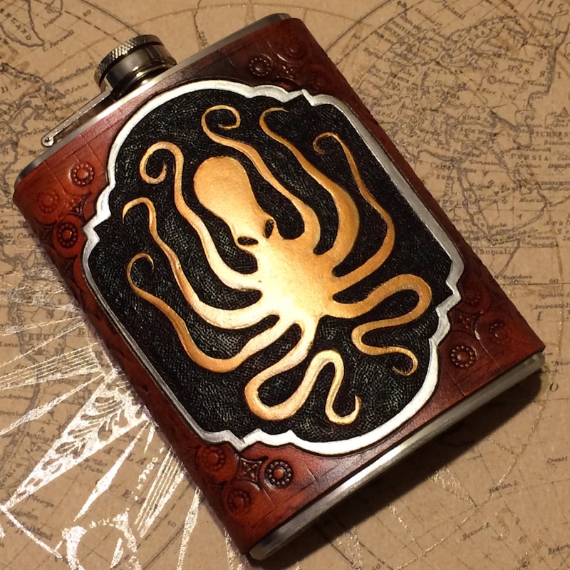 Steampunk Flask - Etsy