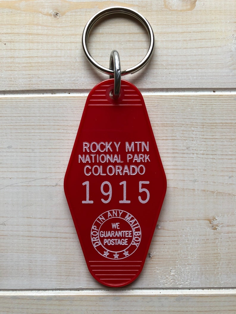 Rocky Mountain National Park Vintage Inspired Hot Pressed Key - Etsy