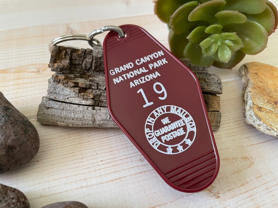 Grand Canyon National Park Vintage inspired Motel hotel Key | Etsy