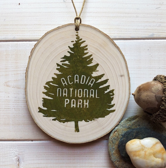 Acadia National Park Personalized Hand Painted Ornament | Etsy
