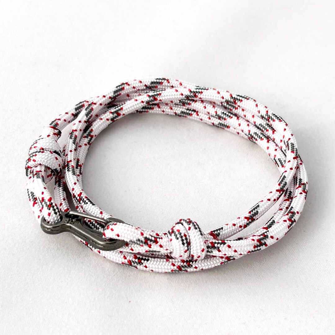 Adjustable Climbing Rope Bracelet: Minimalist Carabiner Clasp - Etsy