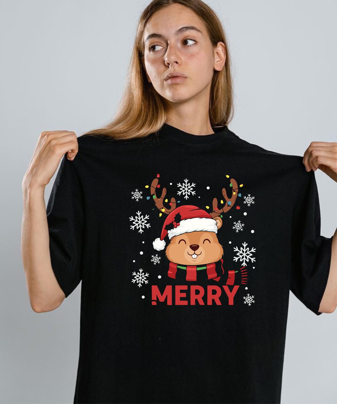 Merry Christmas Animal Design – Cute Holiday Svg Png Eps Pdf Dxf ...