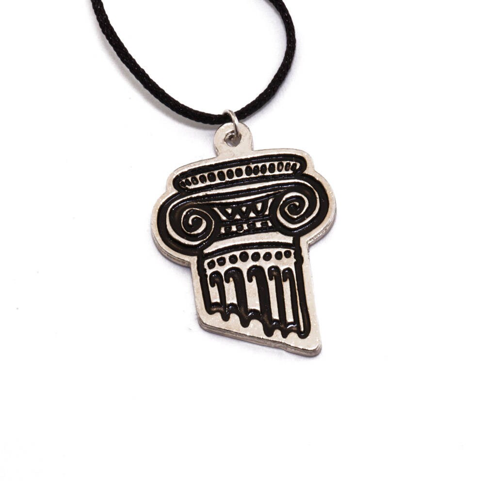 Greek Column Necklace/ Classic Architecture Pendant/greek Temple ...