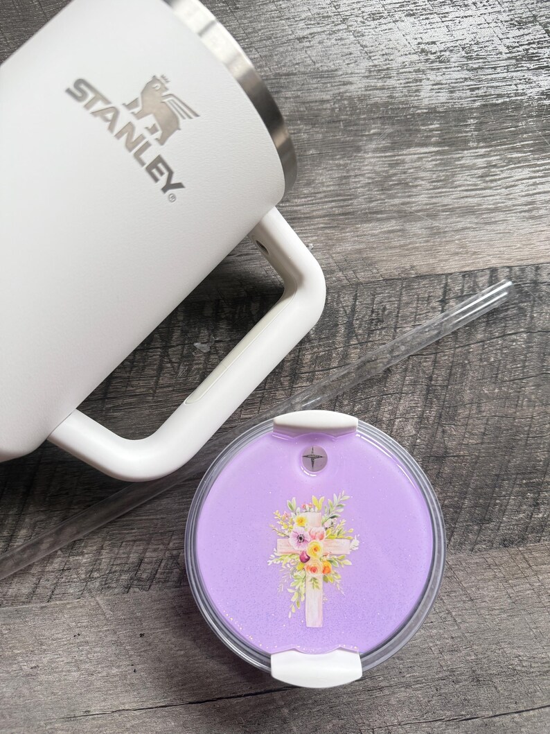 40oz Light Purple Cross Quencher Topper - Etsy