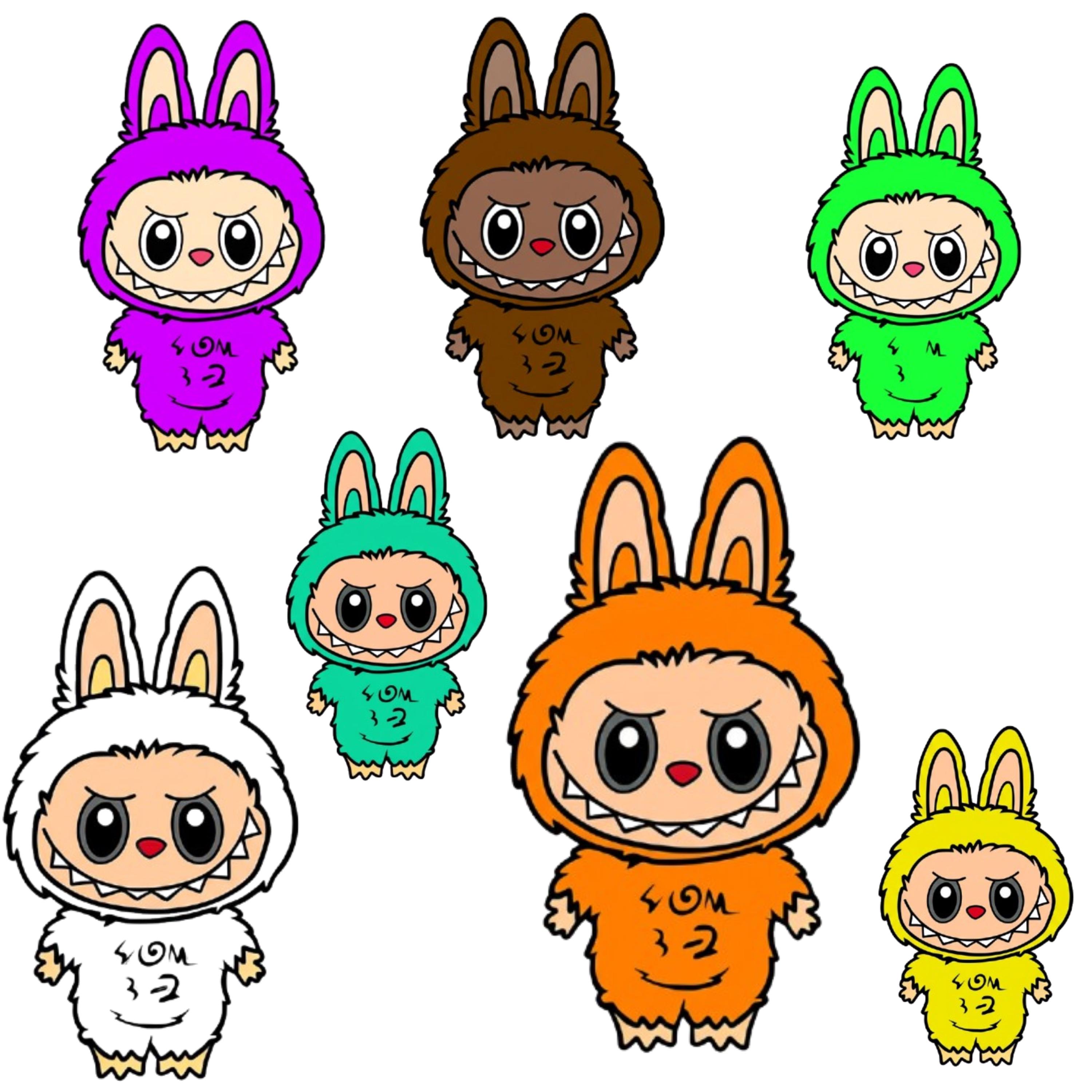 Labubu Designs SVG Bundle, Labubu Clipart, Labubu PNG, Cute Labubu ...