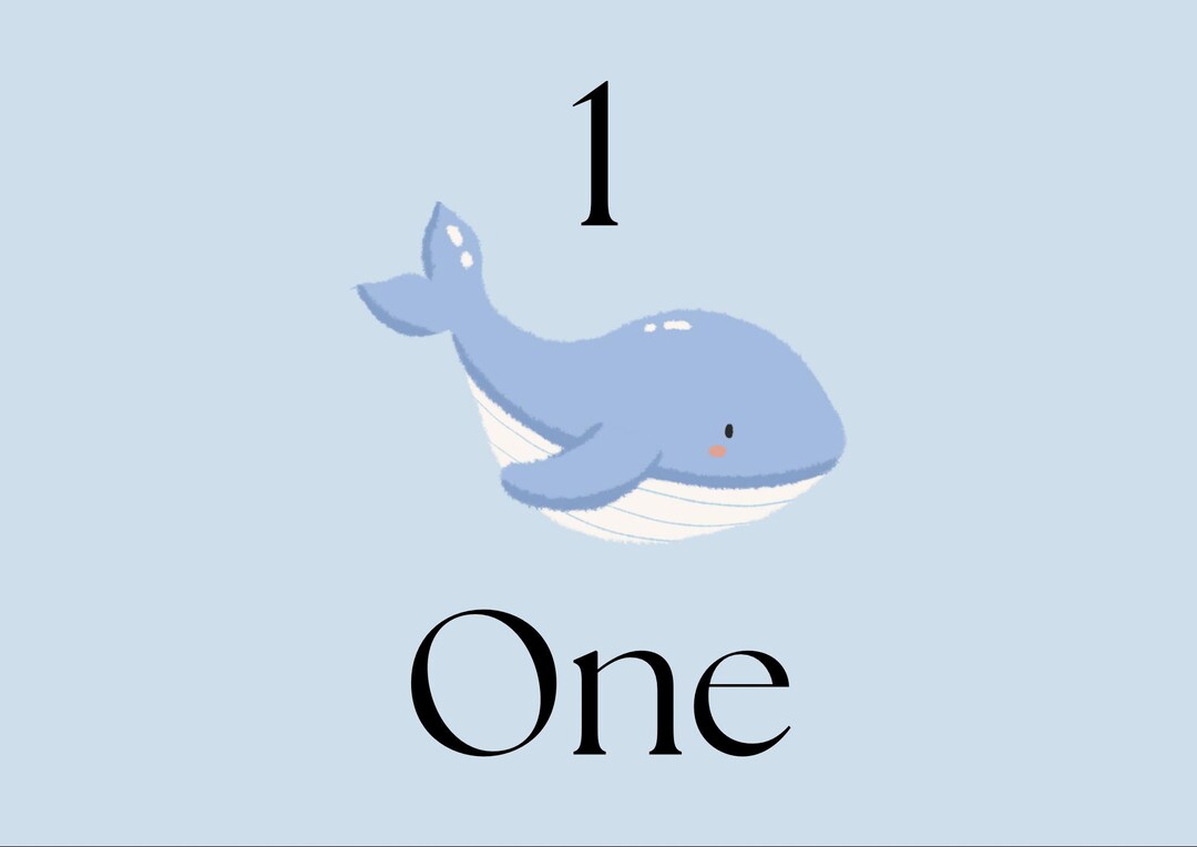 Printable Sea Creature Flash Cards 1-10 - Etsy
