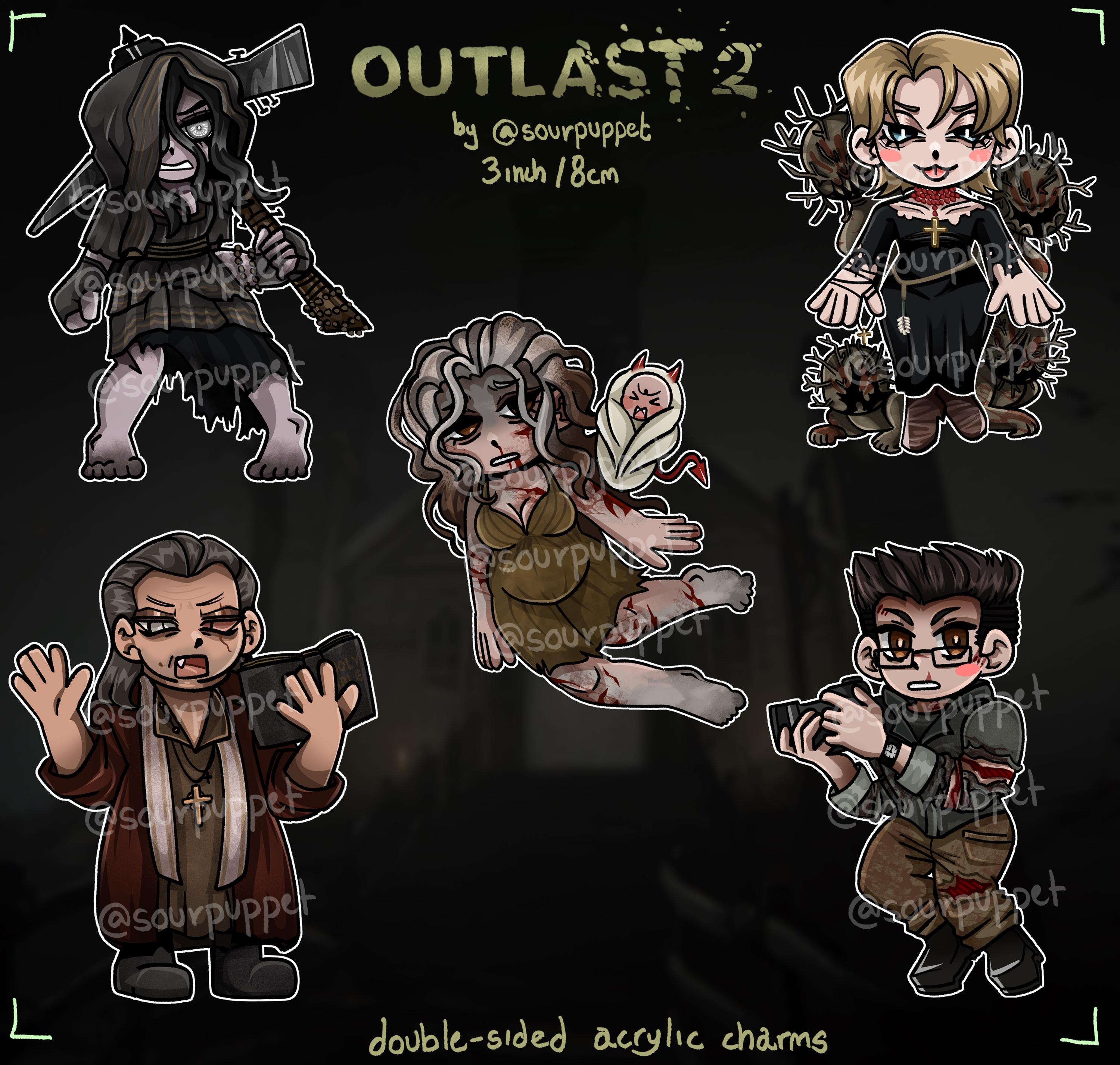 OUTLAST 2: 3inch/8cm Double-sided Acrylic Charms! - Etsy