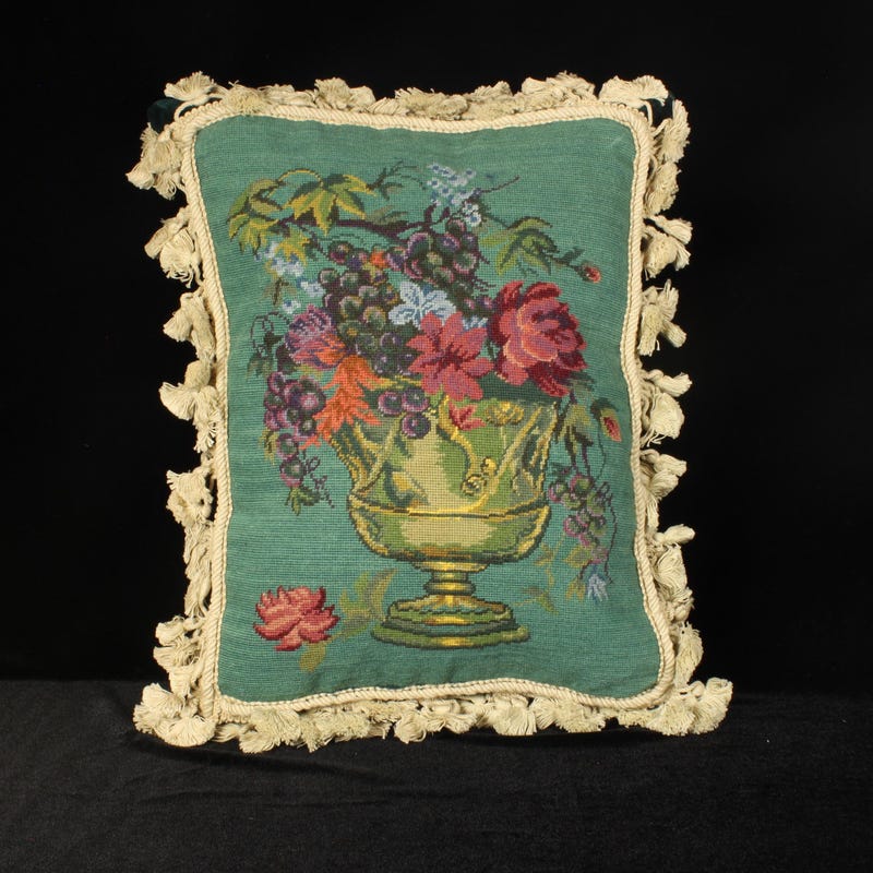 Dog Needlepoint Antique - Etsy