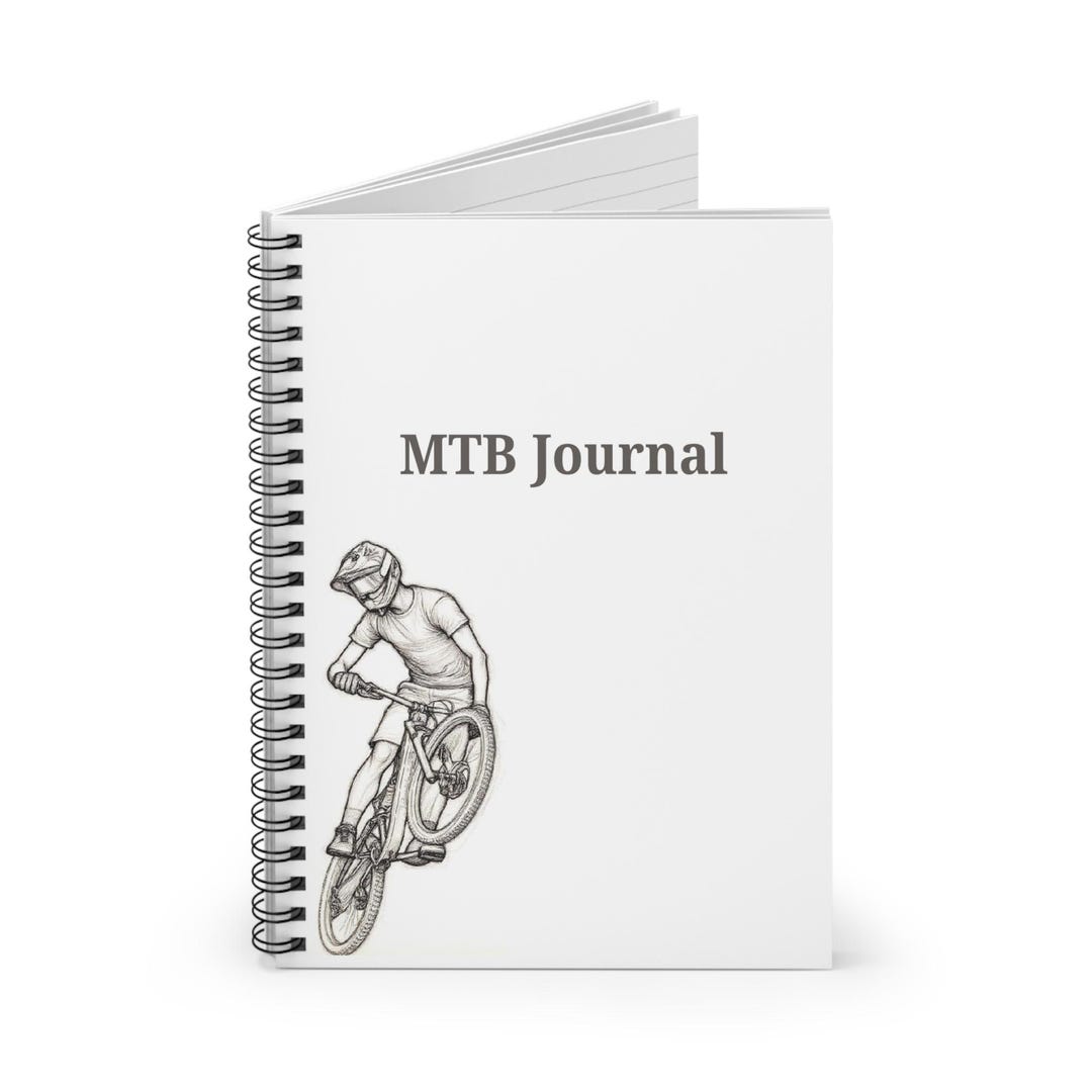 Personalized Mountain Bike Spiral Notebook MTB Journal Biker Gift ...