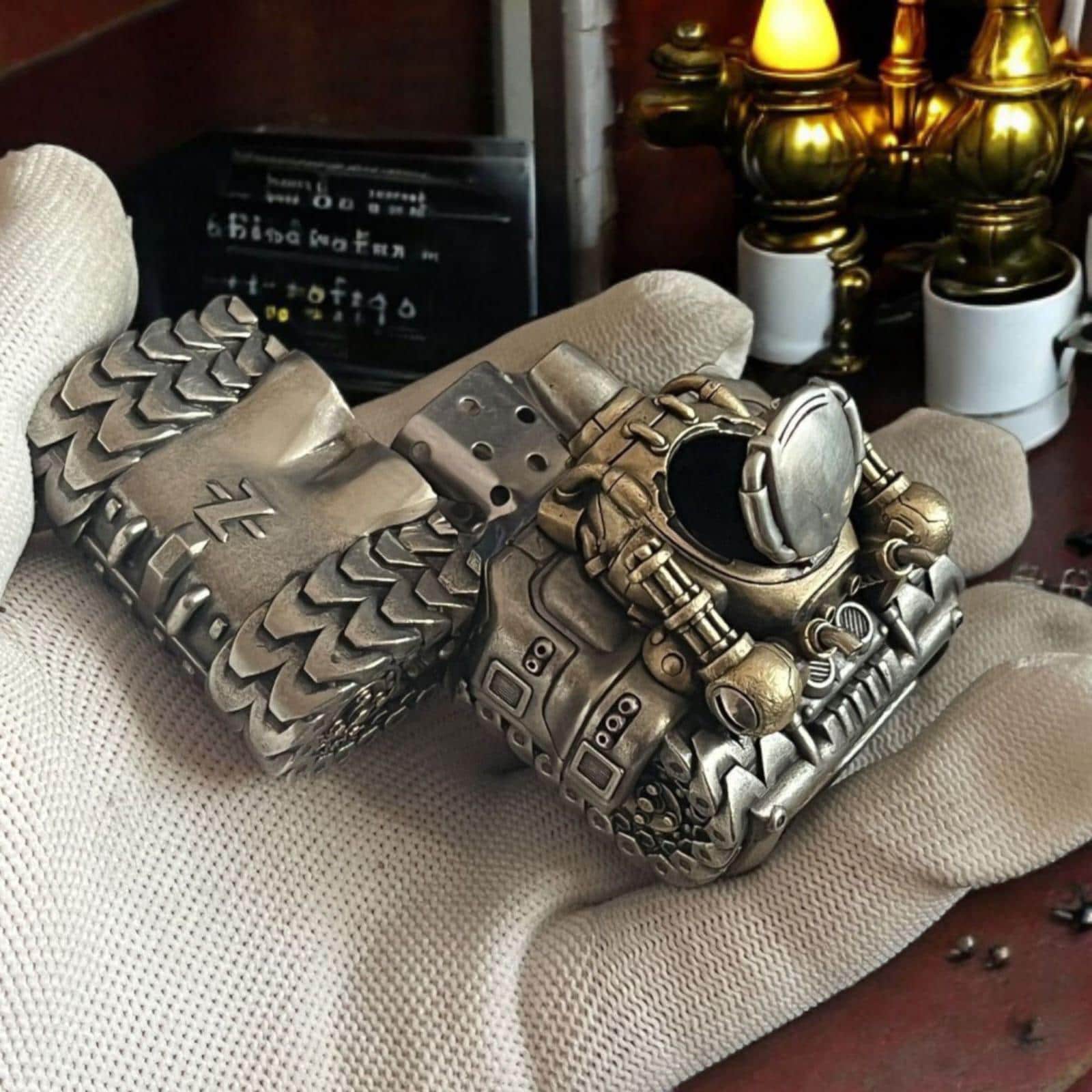 Futuristic Tank Design Zippo Lighter: 3D Collectible, Windproof, Made ...