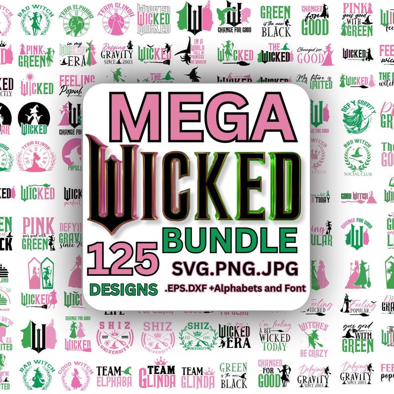 Wicked for Good Fonts - Etsy UK