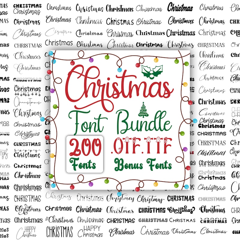 Christmas Script Fonts - Etsy