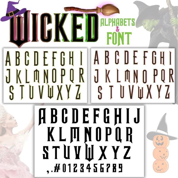 Wicked Fonts Cricut - Etsy