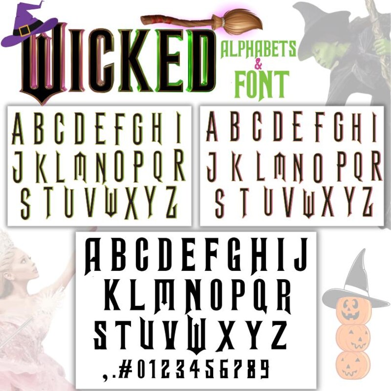 Wicked Fonts Cricut - Etsy