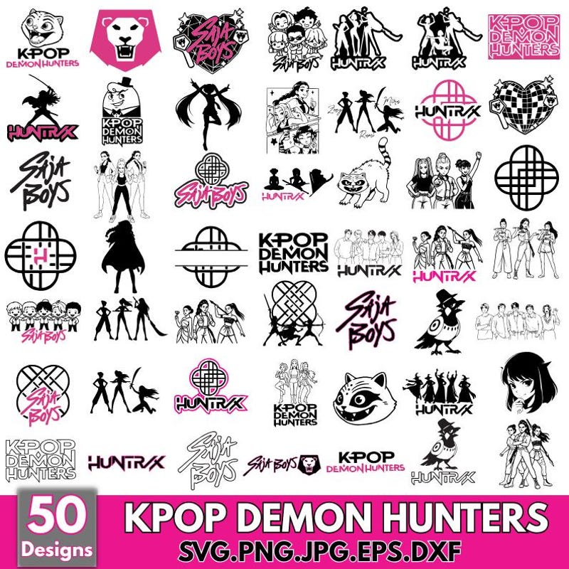 Kpop Demon Hunter Logo - Etsy