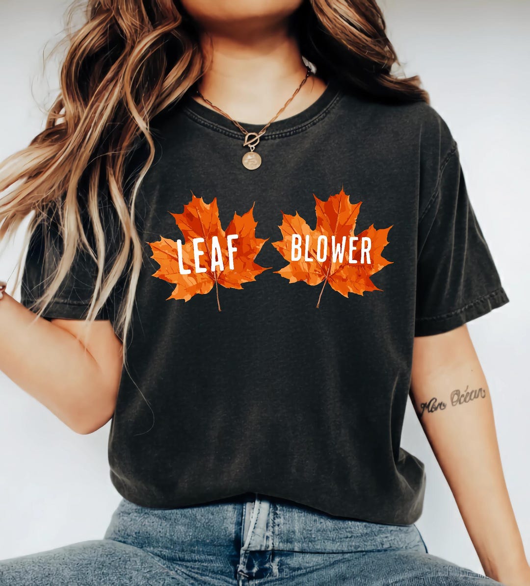 Leaf Blower Shirt Fall Autumn Humor Funny Tshirt for Thanksgiving and ...