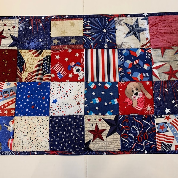 Patriotic Table Mat - Etsy