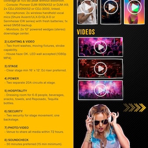 Editable DJ Musician EPK Template: Canva Electronic Press Kit (4 Page ...
