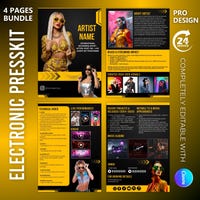 10 Page Film Press Kit Canva Template Film Media Kit Movie Press Kit ...