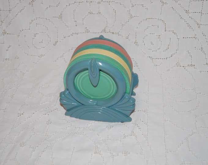 Fiestaware Coaster Set - Etsy