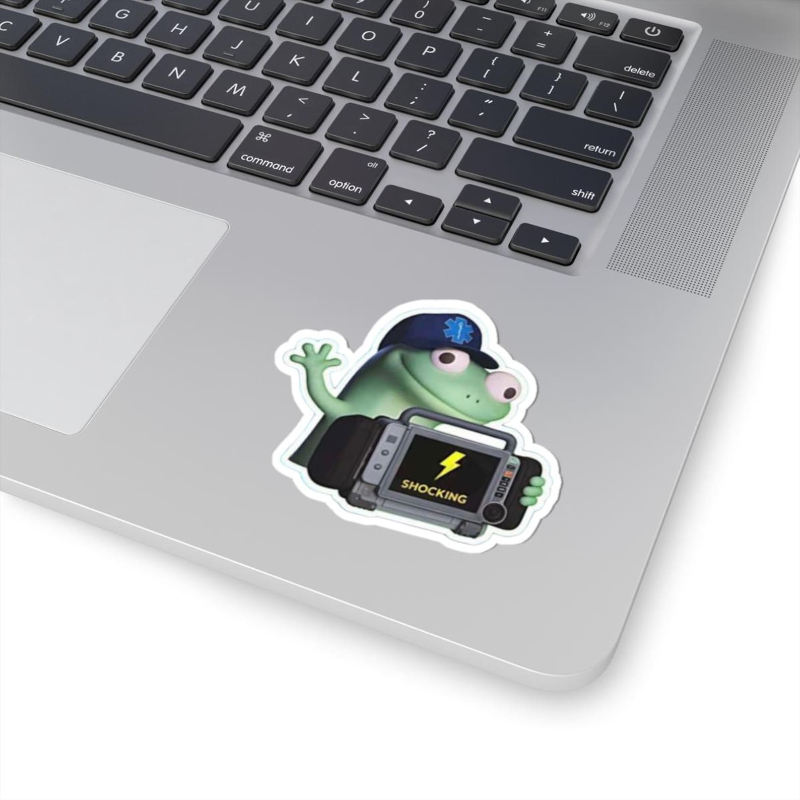 Shocking Paramedic Frog Sticker | Fun Laptop Decor, Cute Gift for EMT ...