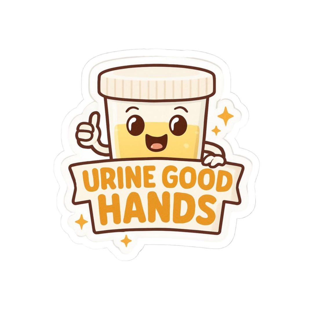 Funny Urine Good Hands Stickers | Cute Vinyl Decals for Laptops ...