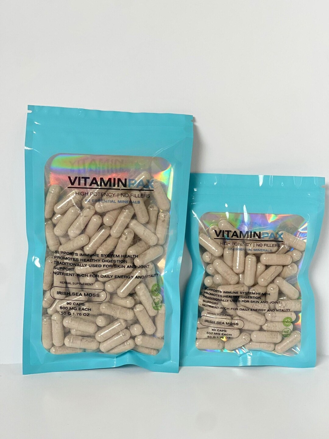 Irish Sea Moss Capsules – Thyroid Support, Immunity & Detox Herbal ...