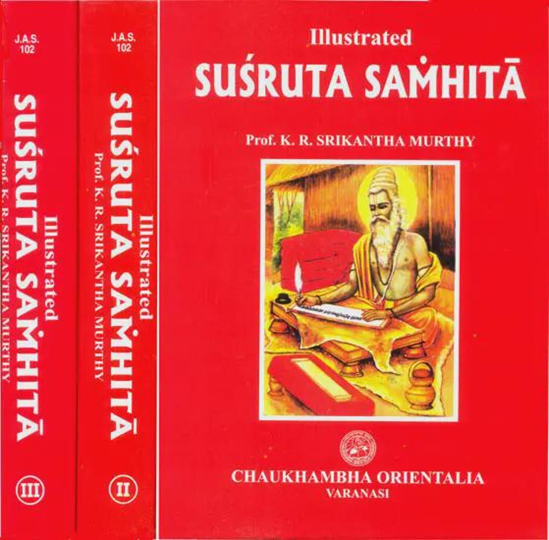 Rare Illustrated Susruta Samhita - 3 Volumes Book for Gift and Home ...