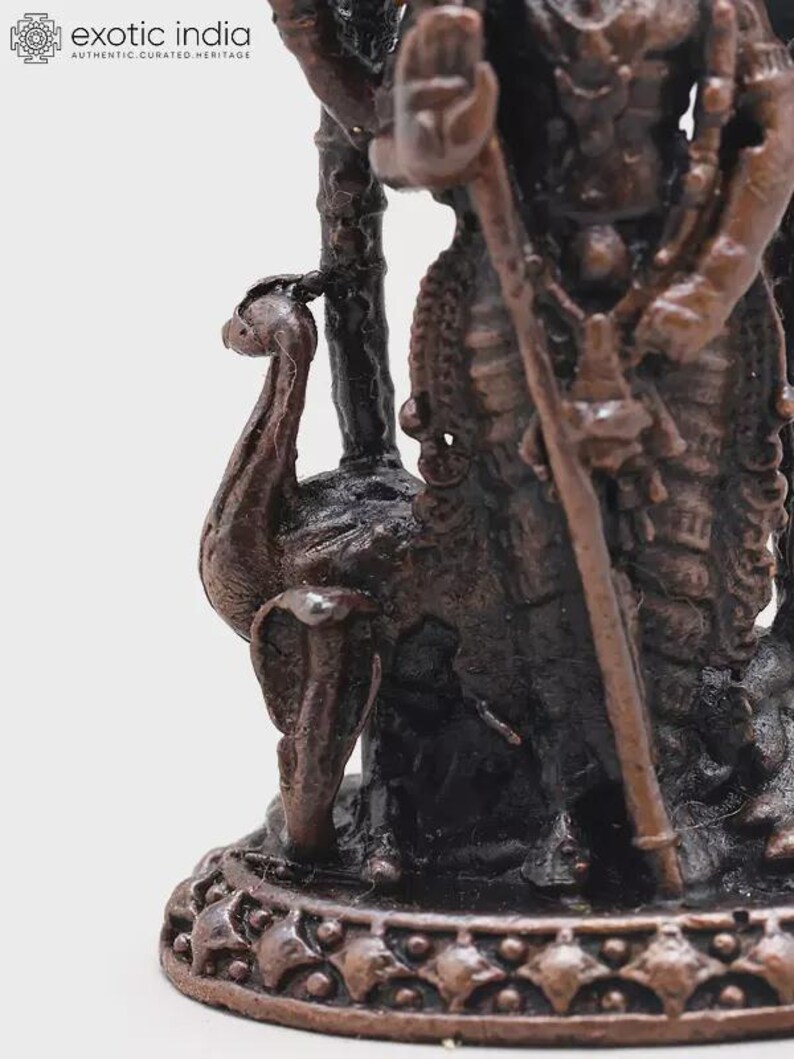 Small Standing Lord Murugan Karttikeya Copper Statue - Etsy