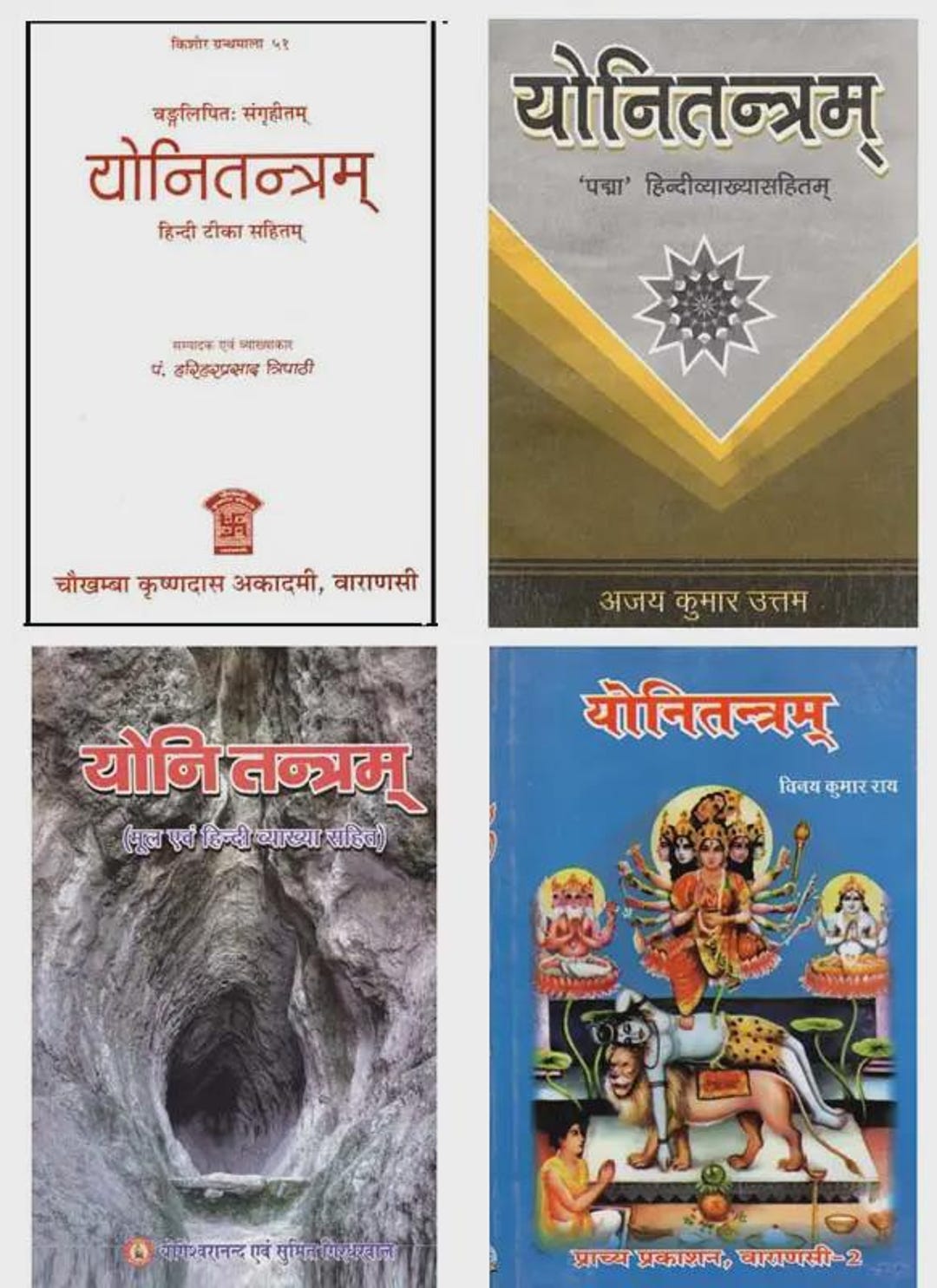 Rare the Yoni Tantra : Set of 4 Books (in Hindi) Book for Gift and Home ...