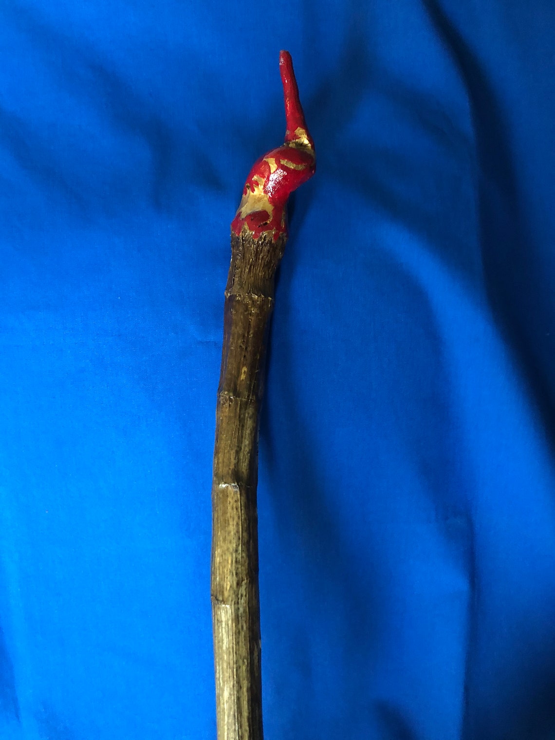Walking Stick Cane Sunflower Stalk Hand Made One of a Kind - Etsy