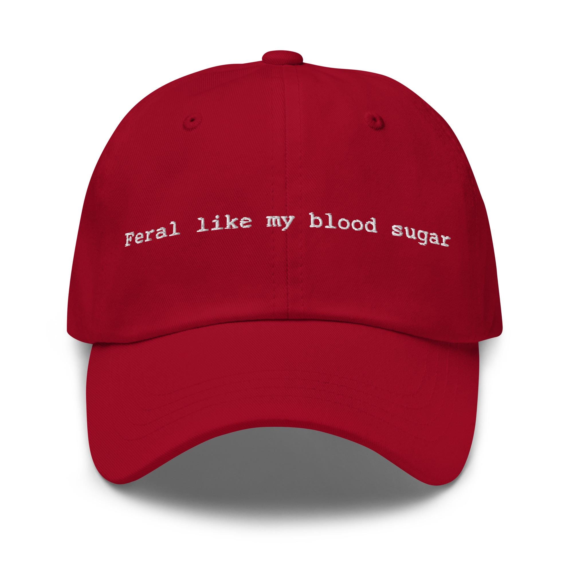 Feral Like My Blood Sugar Dad Cap, Type 1 Diabetes Snapback Hat ...