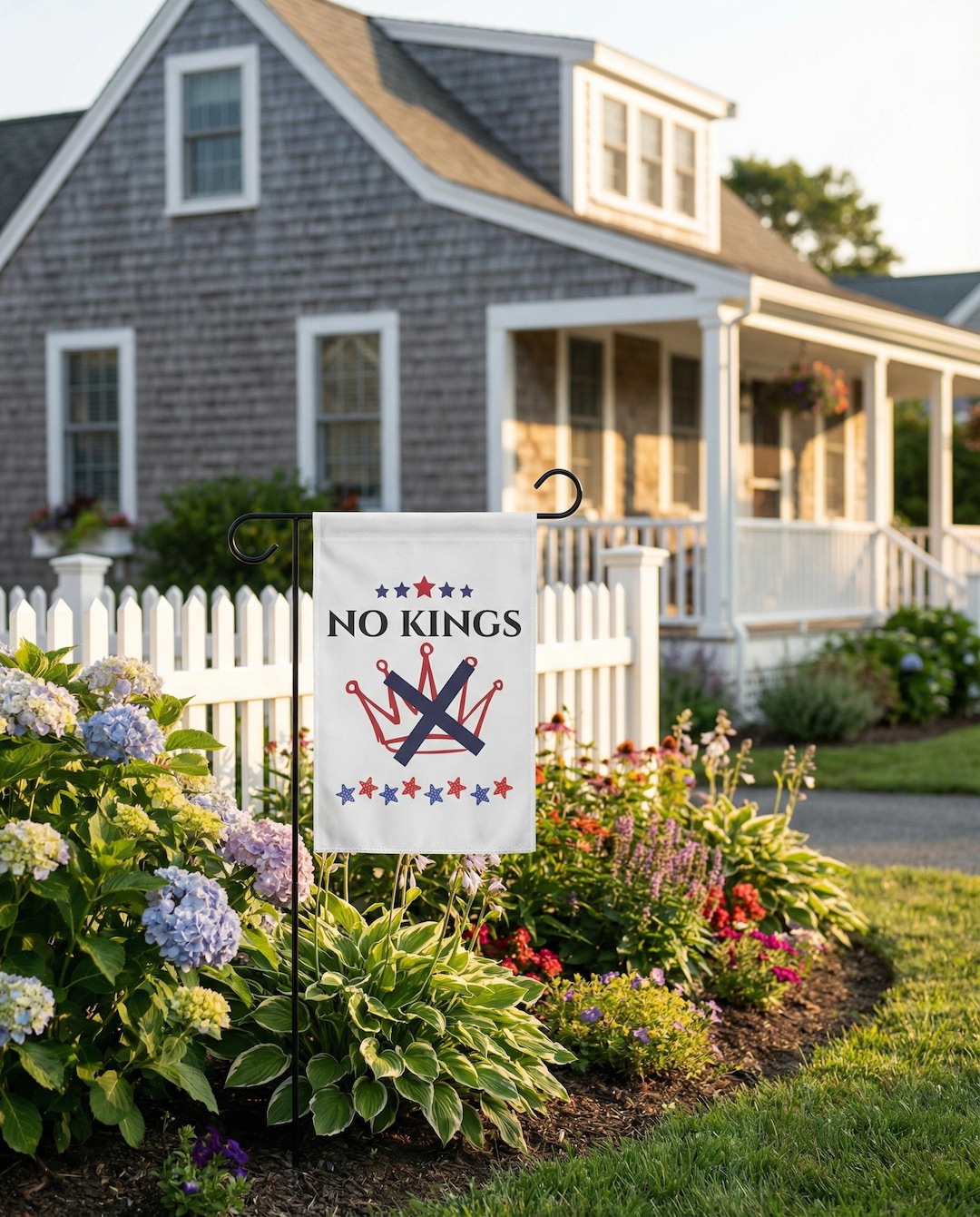 No Kings Protest Bold Political Statement Garden Yard Flag - Etsy