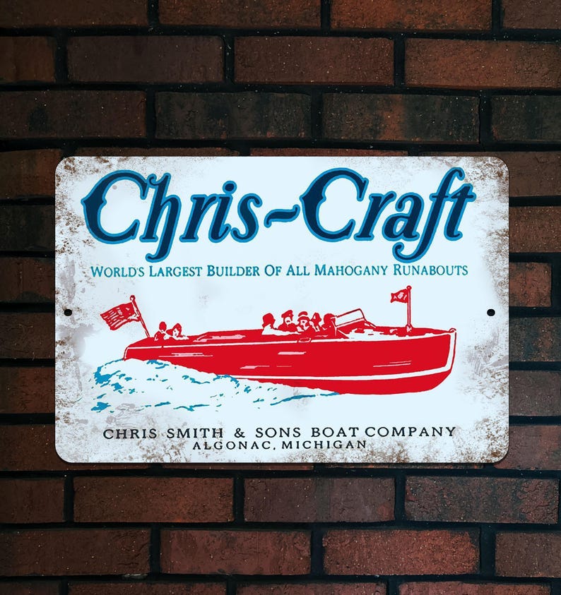 Chris Craft 8x12 Vintage Reproduction Sign - Etsy